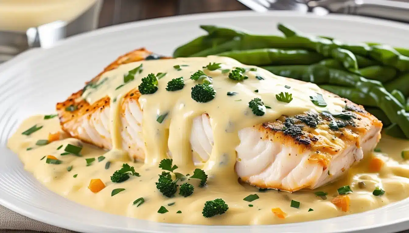 Baked Fish With Cheese Sauce - MarketGrow.com